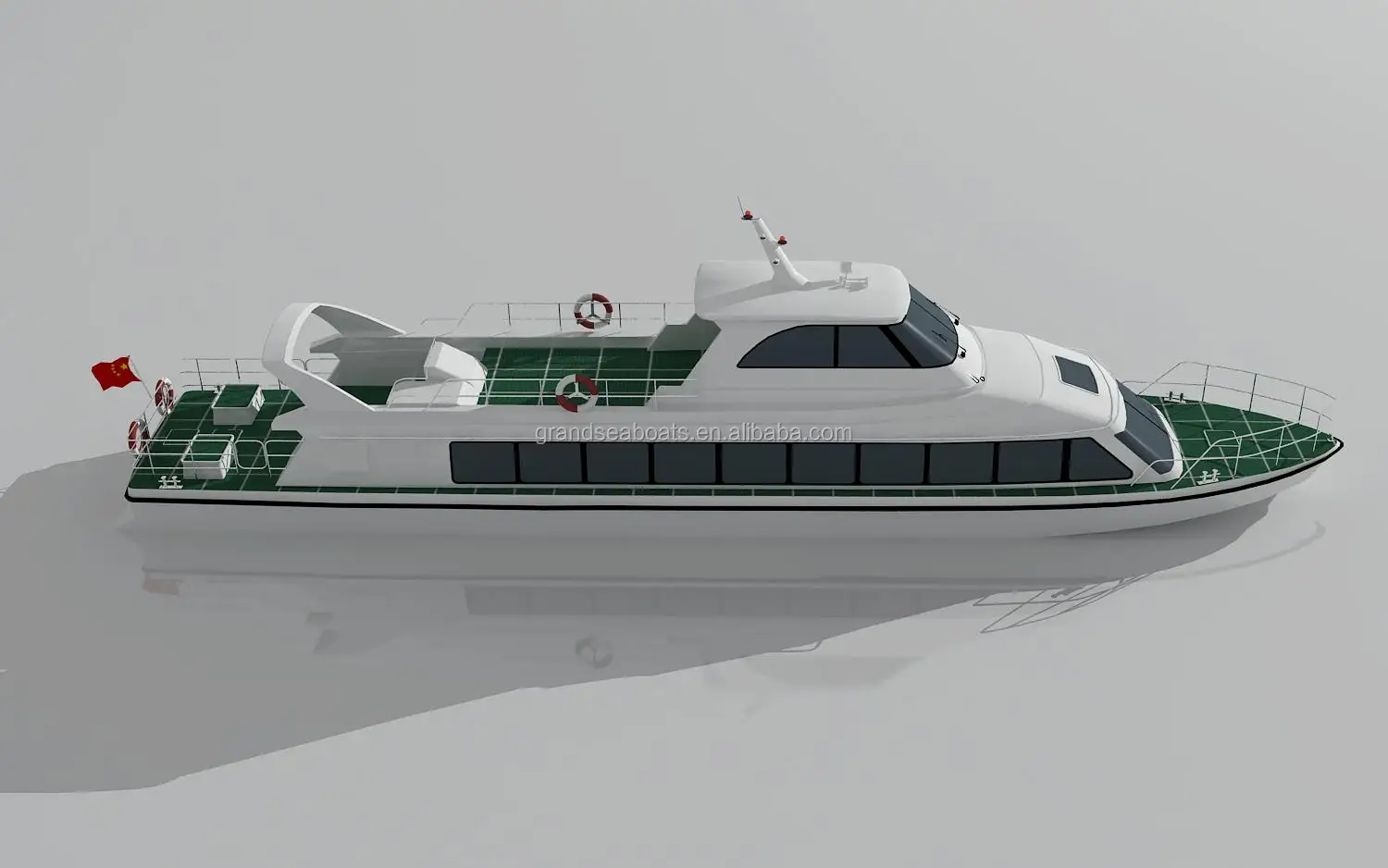 Grandsea 50seats Fiberglass Fast Passenger Boat for Sale