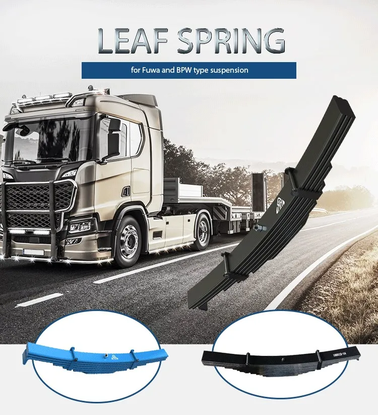 Heavy Duty Mechanical Suspension Leaf Spring For Semi Trailer Parts ...