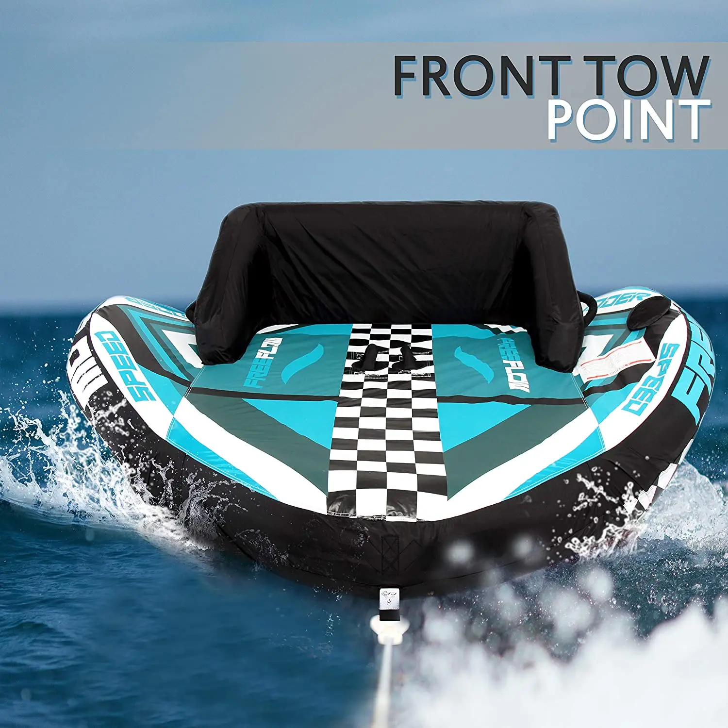 Inflatable Towable Booster Tube - Two Person Water Tube Boating Float ...