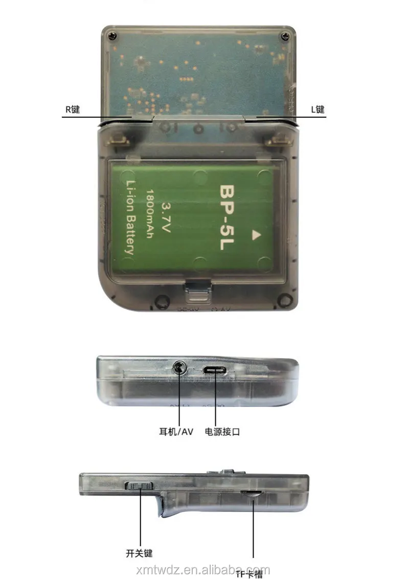 Consola De Juegos Retro Rg300 De 3,0 Pulgadas,Consola Portátil Para Cp1 ...