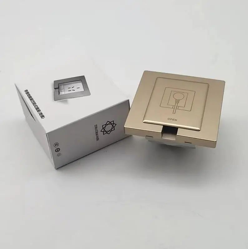 Waterproof And Dusty-proof Golden And Gray Color 220v 10a Hidden Wall ...