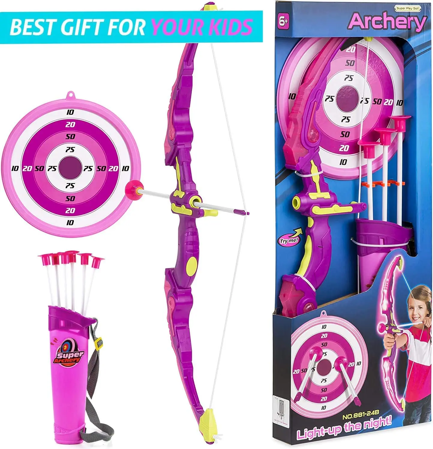 Hot Selling Bow And Arrow Toy Set Children's Shooting Toys Diy ...