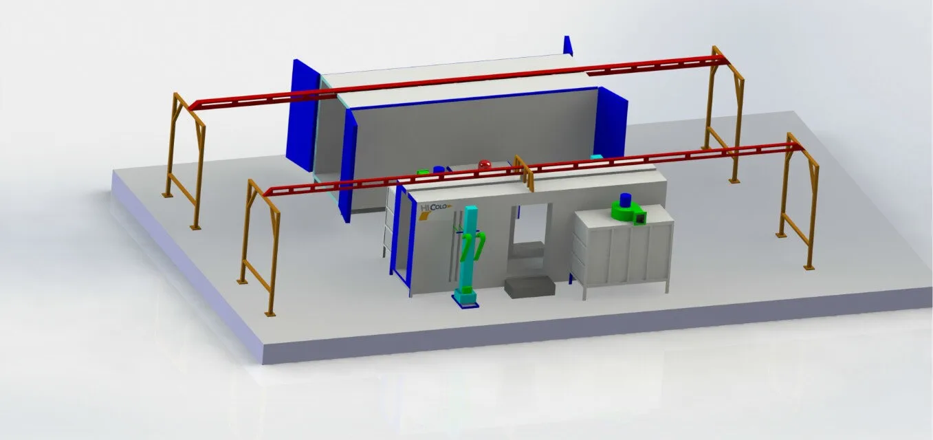 Customized Full Automatic Powder Coating Paint Line Systems