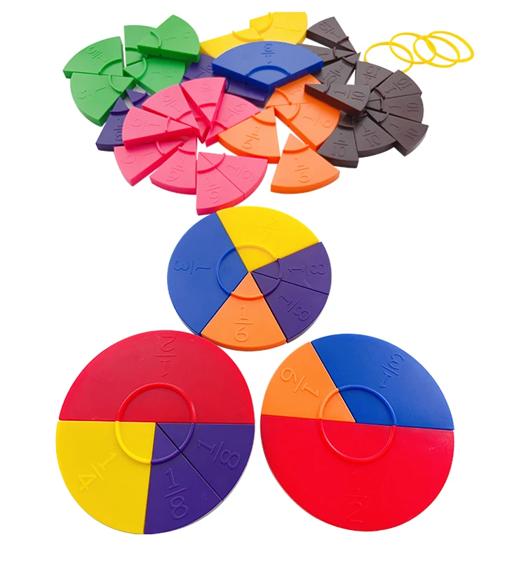 Combinable Circular Fraction Tray Kindergarten Early Education Toy ...