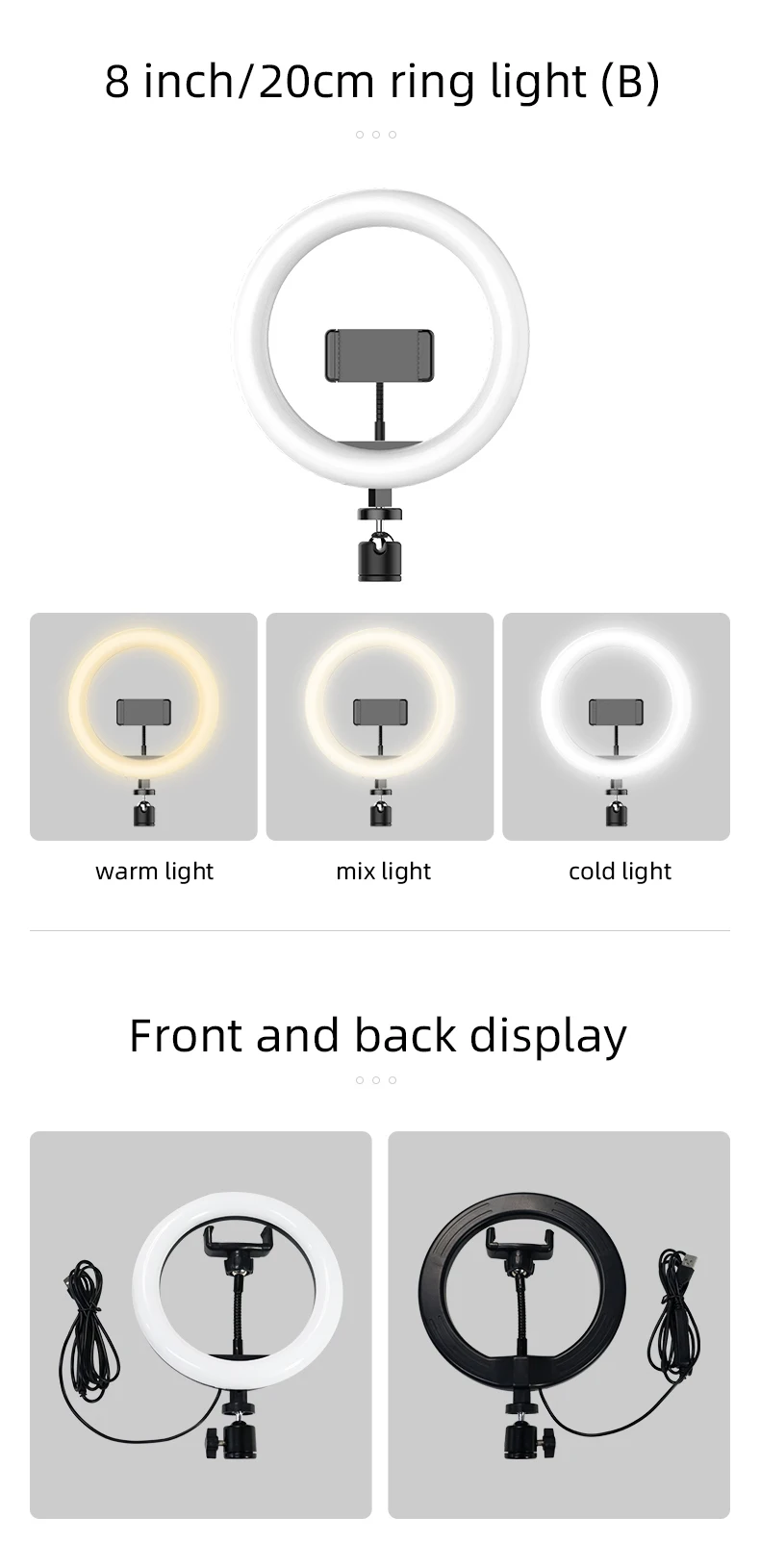 8 Inch Led Ring Light for Makeup| Alibaba.com