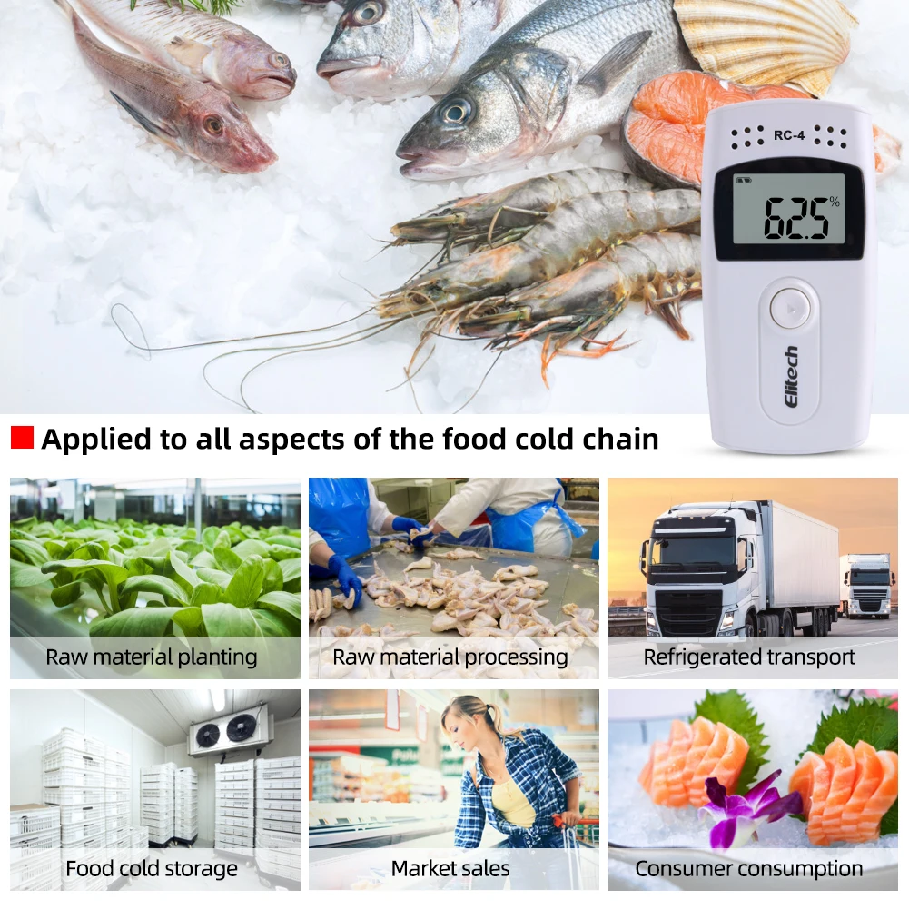 Rc-4 Digital Usb Temperature Data Logger Built-in Ntc Sensor High Precision Thermometer Data ...