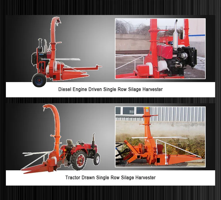 Tracotr Mounted Mini Corn Silage Harvester Chopper Machine for Sale