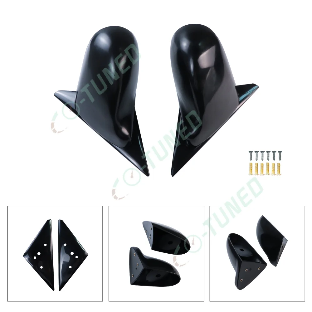 JDM Spoon Style Racing Car Side Mirror Rear Veiw Mirror With Blue Lens ...