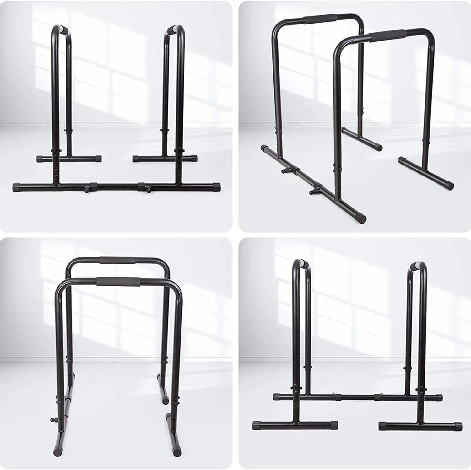 Portable Gym Height Adjustable Single Bar Pushup Bars Parallel Bars ...