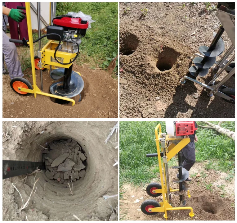 4-stroke Ground Drill Machine - 6500w Earth Auger Dill