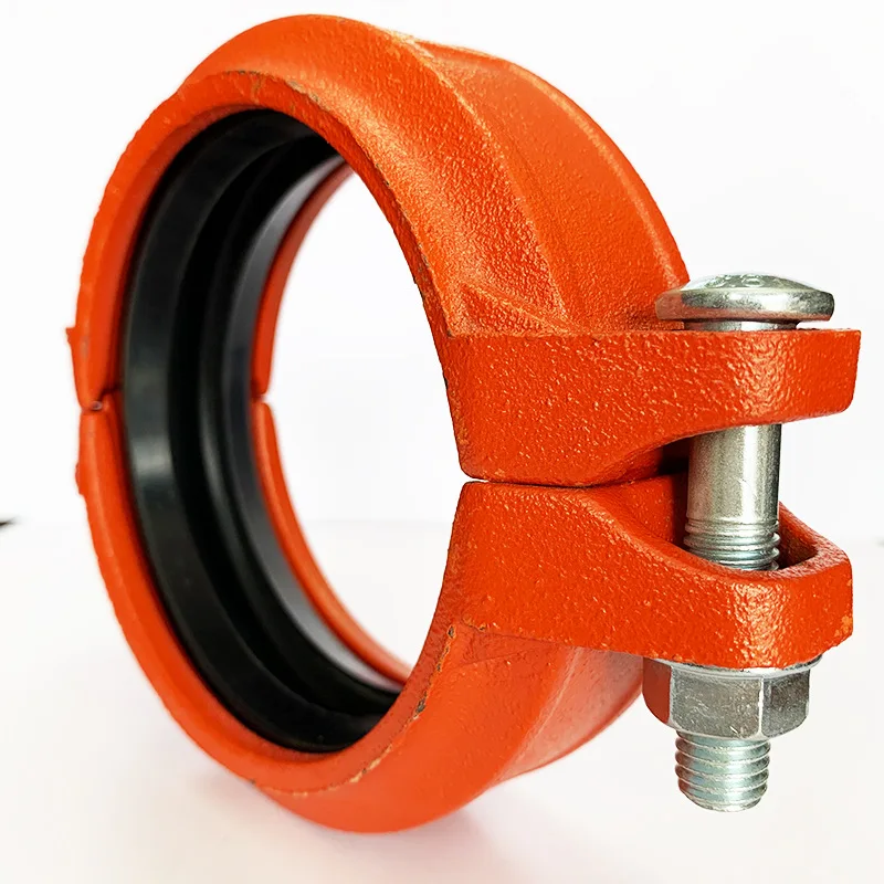 Ductile Iron Grooved Pipe Fittings Rigid Coupling Base Flange Reducer ... Ductile Iron Grooved Pipe Fittings Rigid Coupling Base Flange Reducer ...