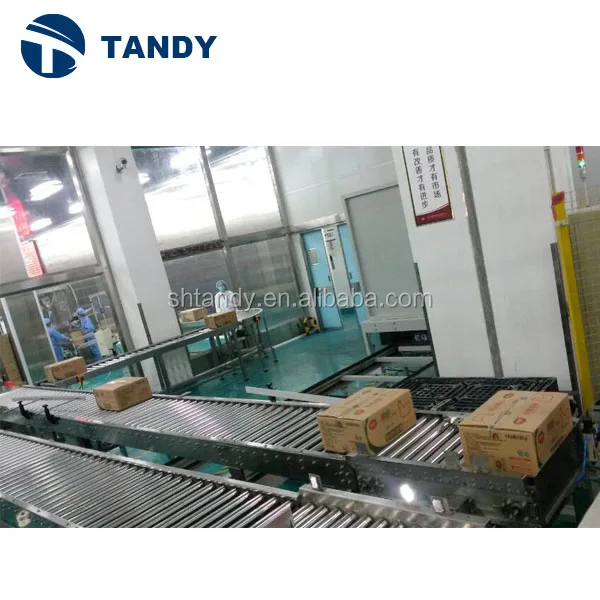 Rolling Conveyor Gravity Roller Table Conveyor For Food Packing ...