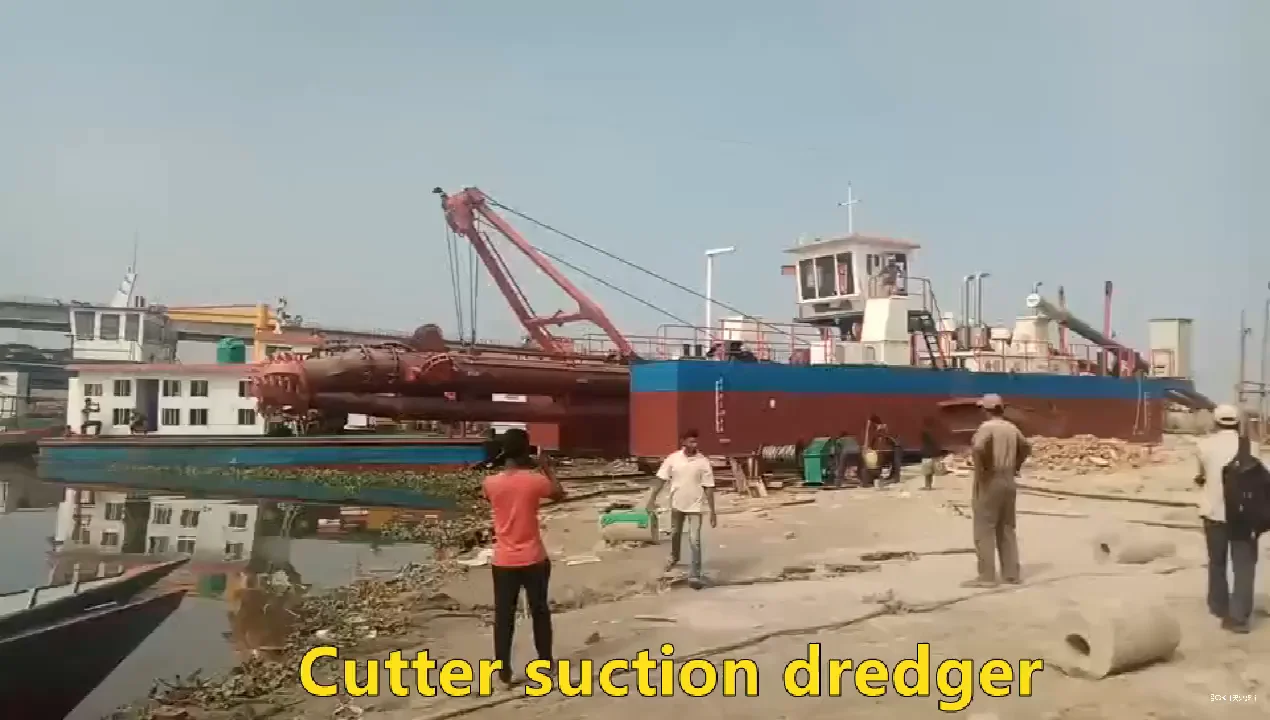Sand Dredger Csd350 14 Inch River Sand Cutter Suction Pump Dredger ...