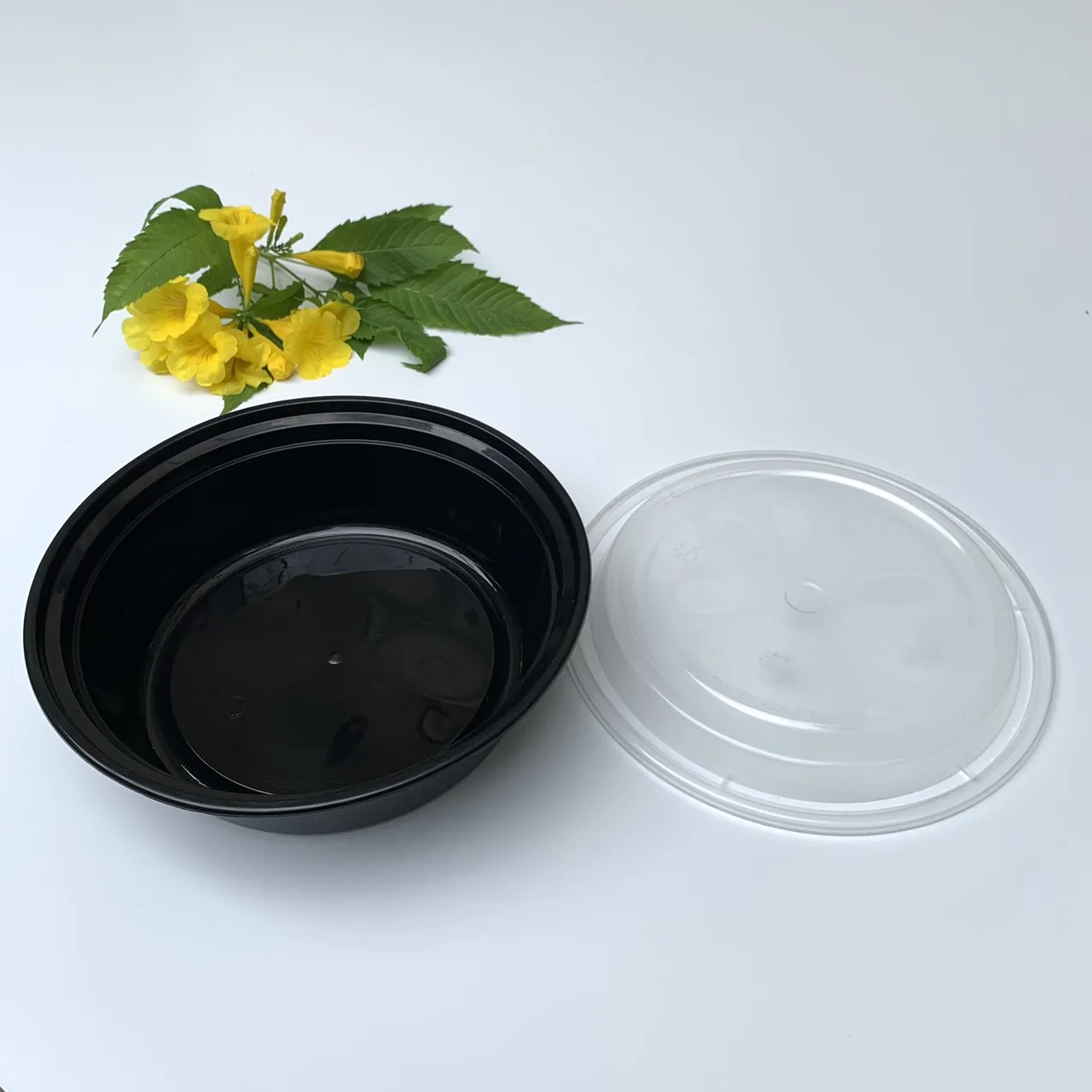 Lunch Box Disposable Microwave Food Container 900ml Round Food Storage Container Ready To Export ...