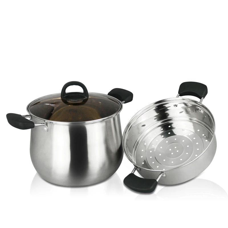 Bulk Biryani Large Cooking Pots Double Layer Stainless Steel Stock Pot ...