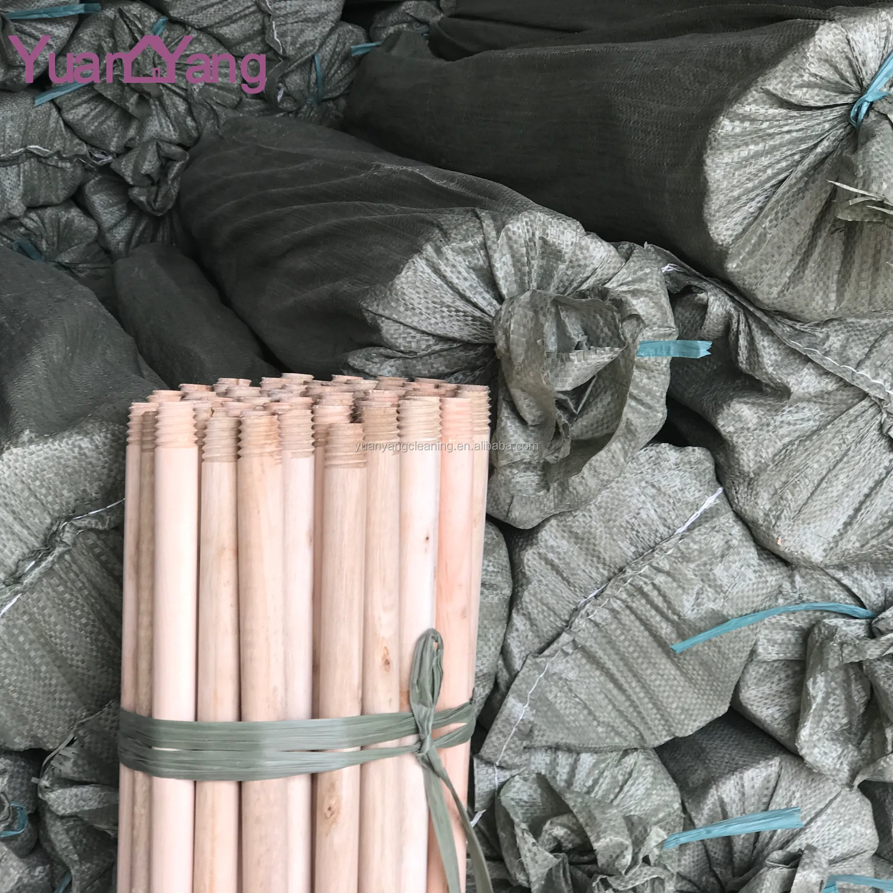 120cm Common Household Usage Broom Pole Broom Handle Wood - Buy Broom ...