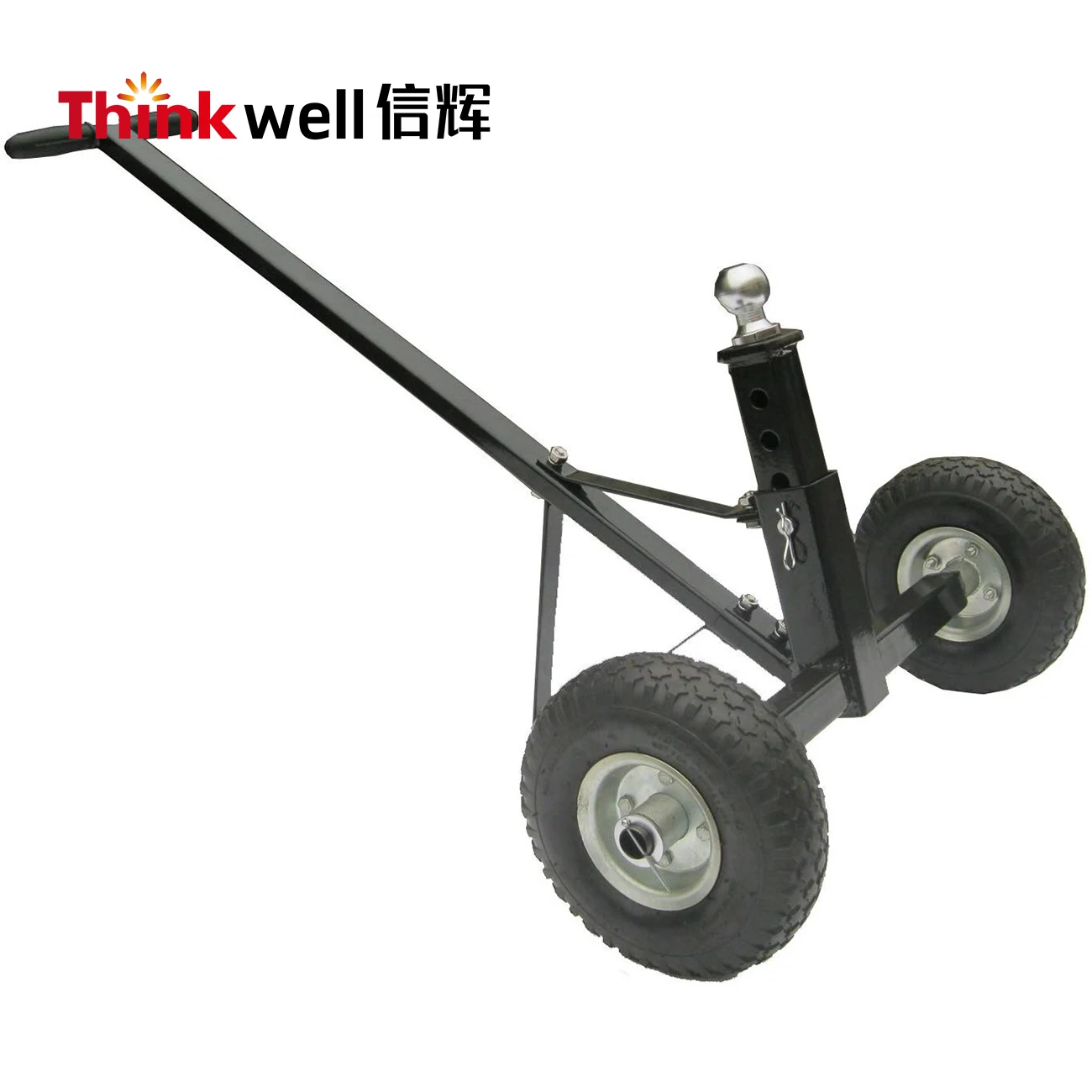 Heavy-duty 600lbs Adjustable Trailer Dolly Mover With 2" Hitch Ball ...