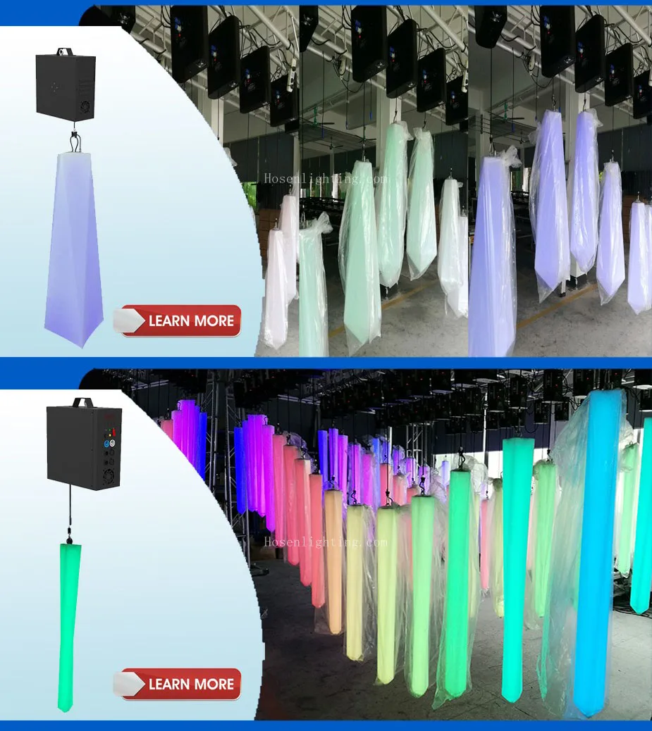 DMX512 Motor LED Kinetic Lights - RGB Point Winch Light