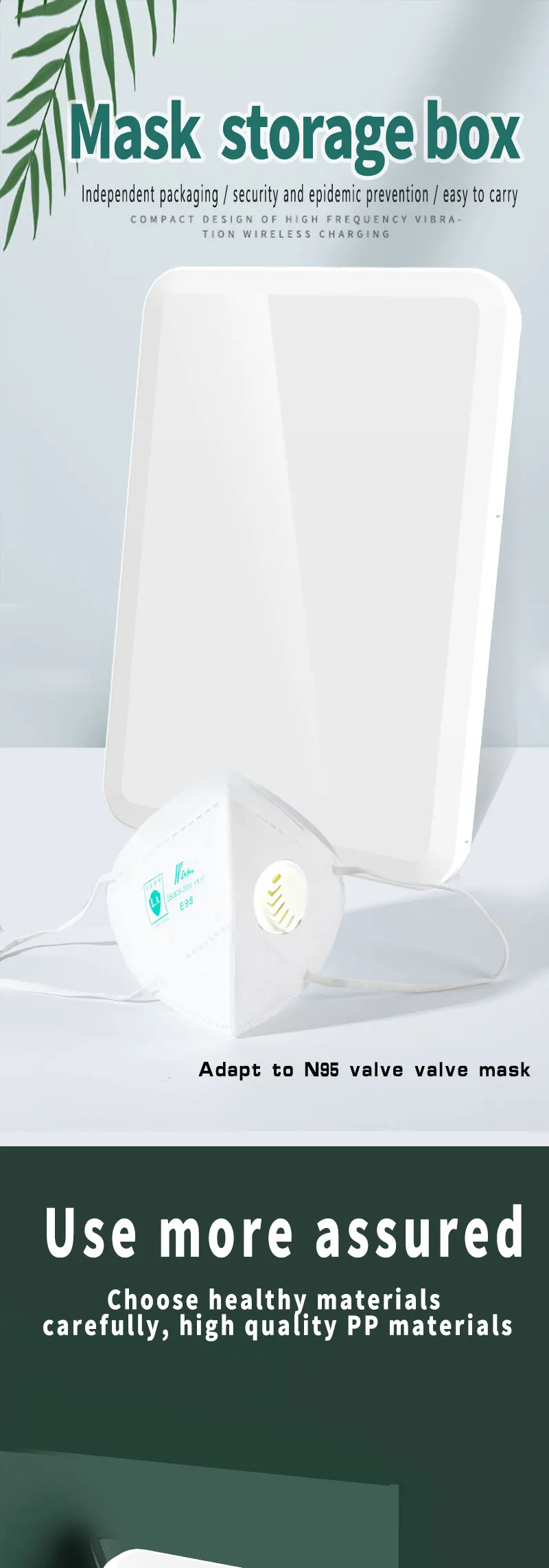 New Multi-color Mask Storage Box Pp N95 Mask Holder Small Foldable ...