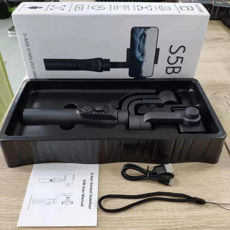 3-axis Gimbal Selfie Stick with Focus Zoom for Stable Videos