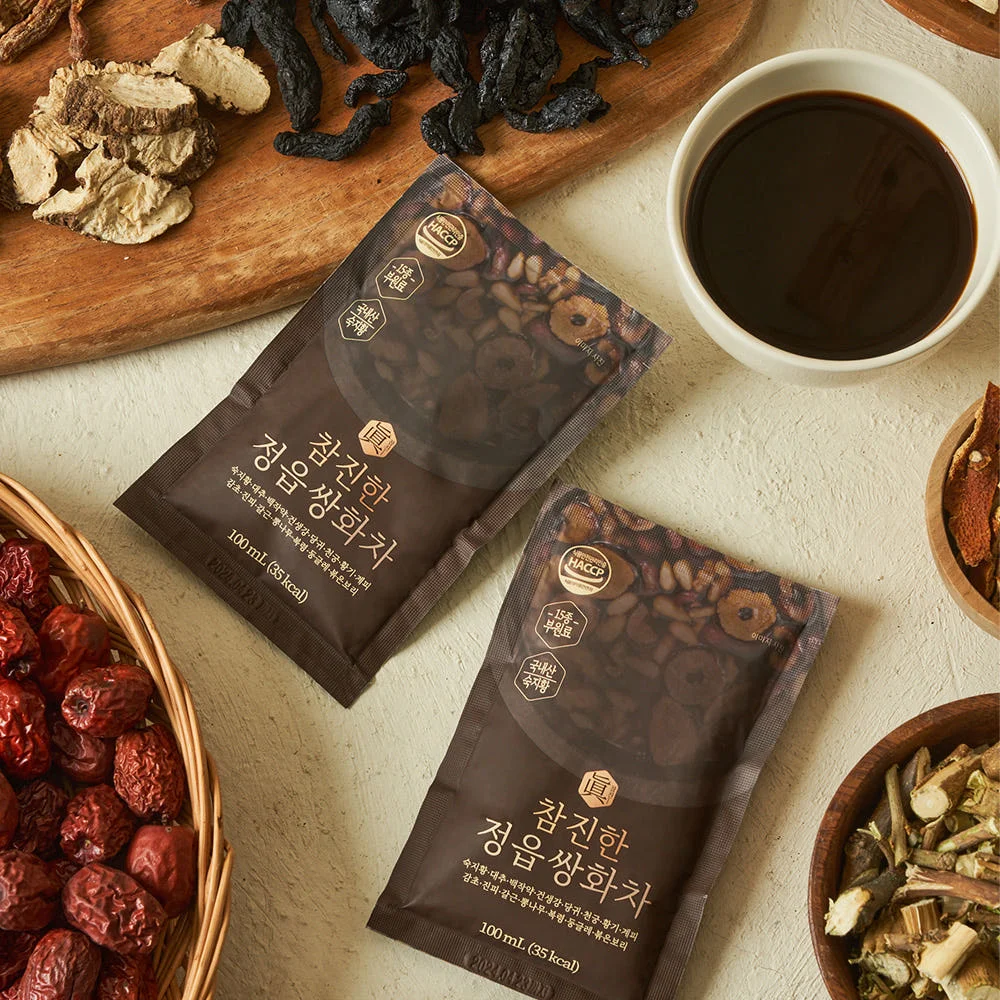 Jeongeup Ssanghwacha 100ml x 15ea Traditional Ssanghwa Tea Warm Herbal ...