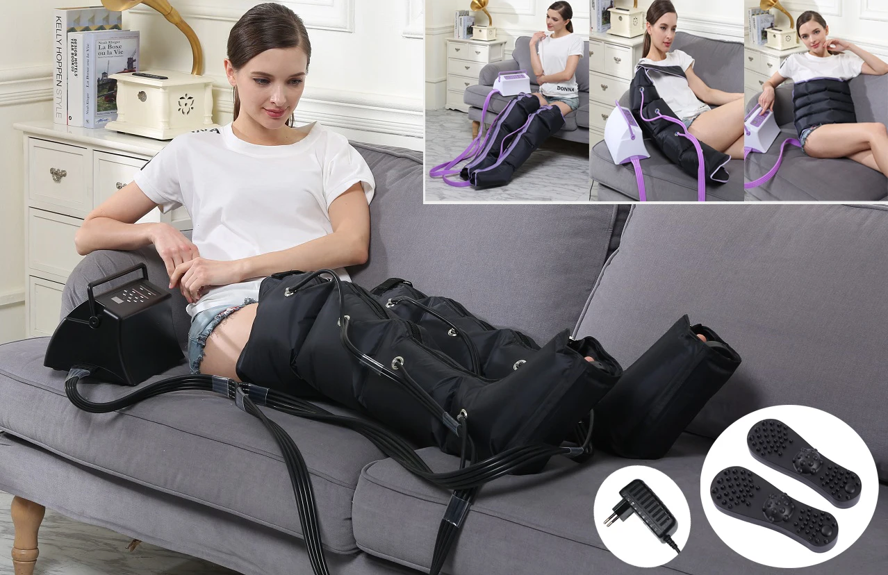 Sequential Pneumatic Air Compression Leg Therapy Massage System Blood ...