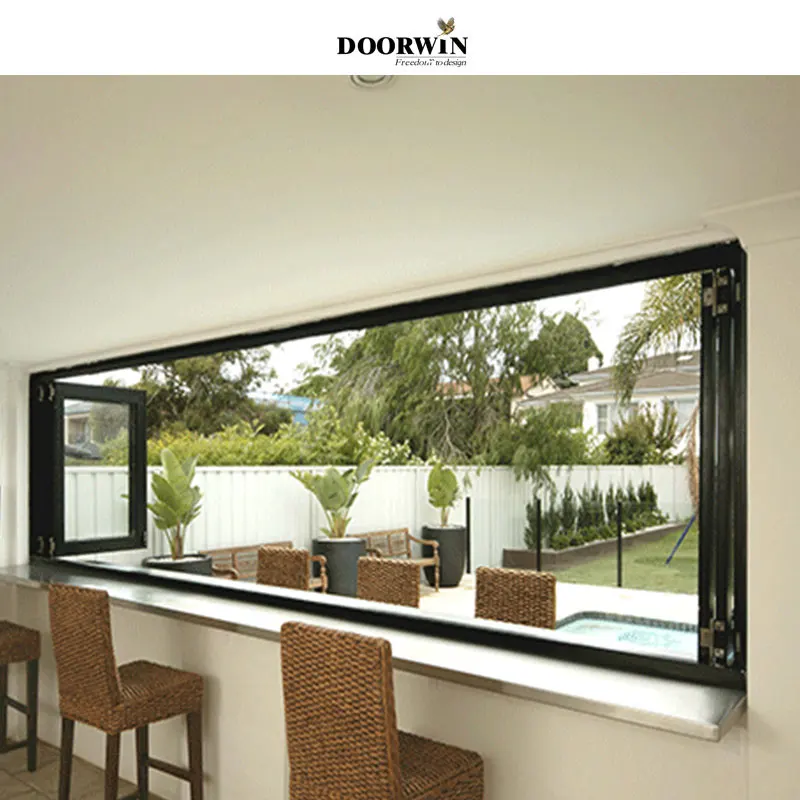Aluminium Tempered Glass Bifolding Windows Horizontal Folding Local ...
