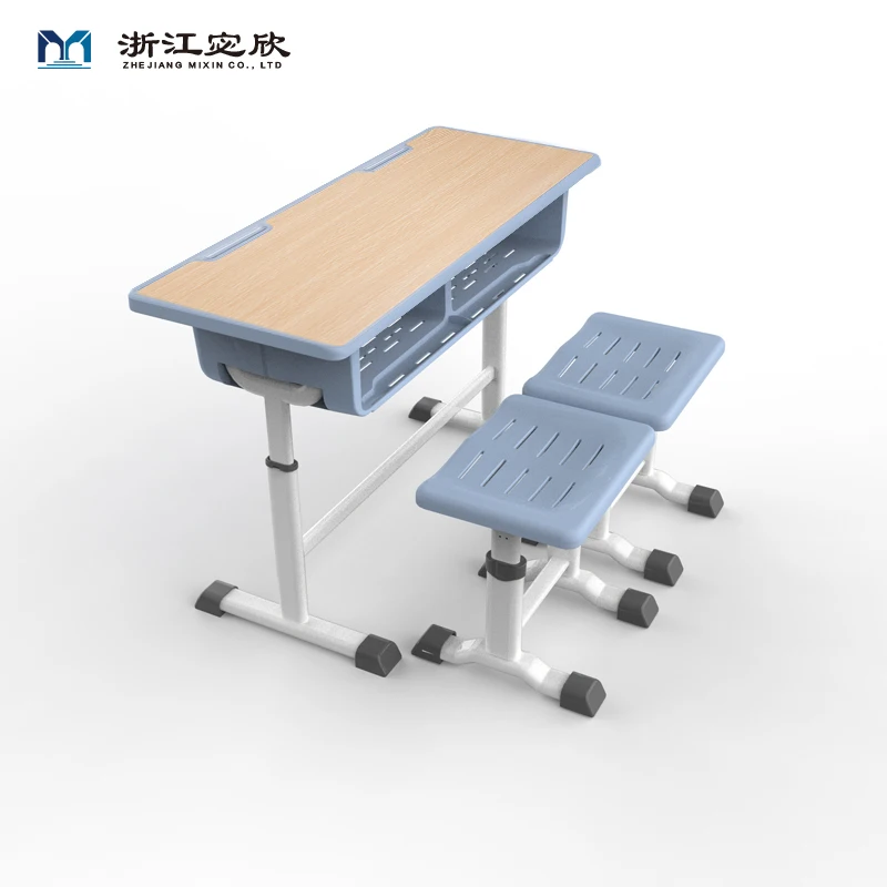 Modern School Library Reading School Furniture Student Double Desk And ...