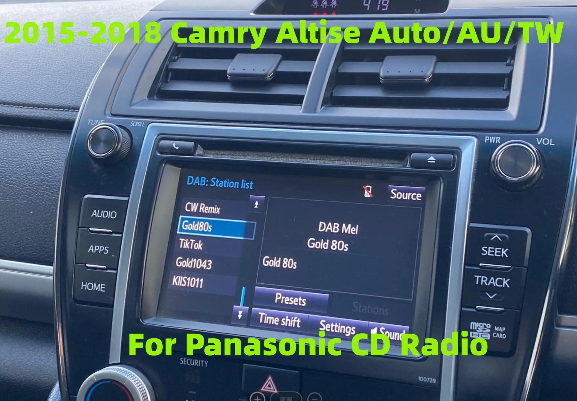 Wireless Apple Carplay & Android Auto Decoder for Toyota Camry 2015-2018