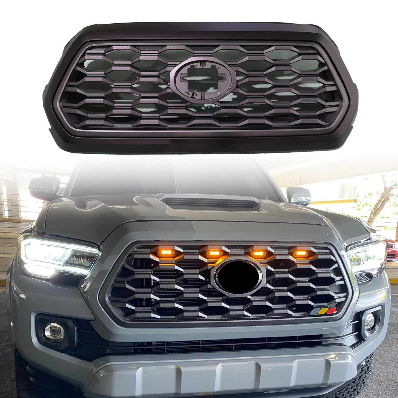 2021-2020丰田Tacoma OE汽车车身前格栅53101-04100 53101-04080发光二极管车灯配件| Alibaba.com