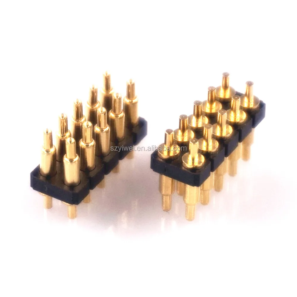 Spring Loaded Pogo Pin Connector - 7.0 Mm Height, 2.54 Mm Pitch
