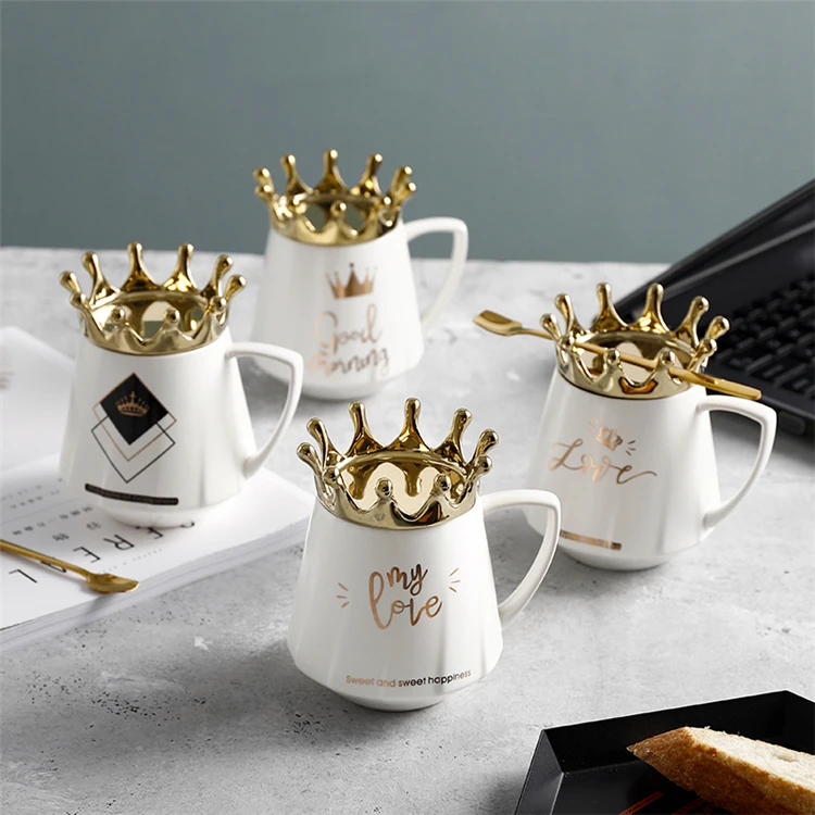 European Style Dinnerawre Custom Luxury White Porcelain Coffee Mug With ...