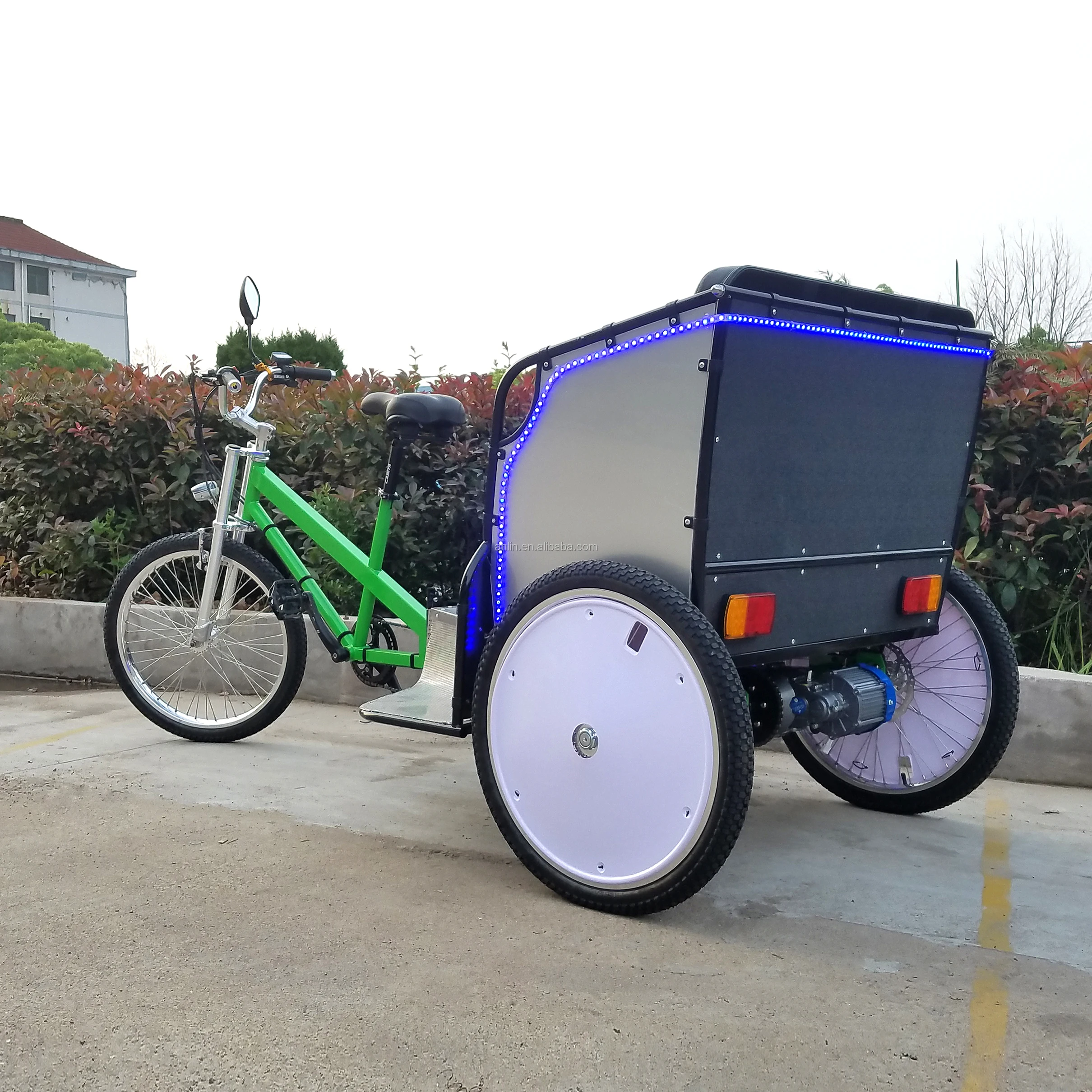 Electric Pedicab Tricycle With Passenger Seat/electric Rickshaw - Buy ...
