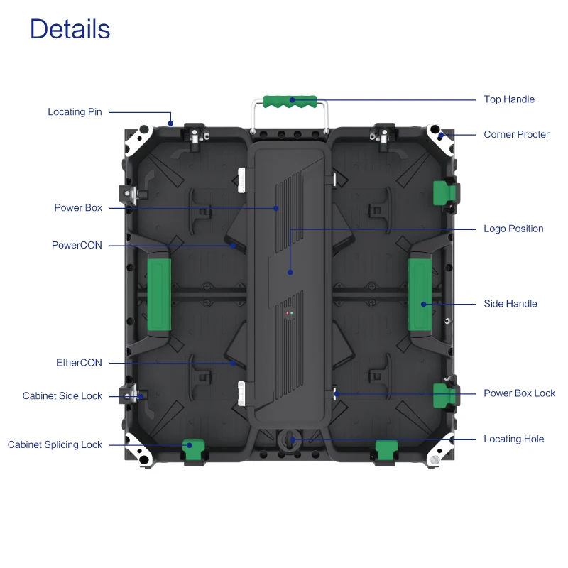P2.6 P2.9 P3.9mm P4.8 Indoor Led Video Wall Sign Board Display Smd Full ...