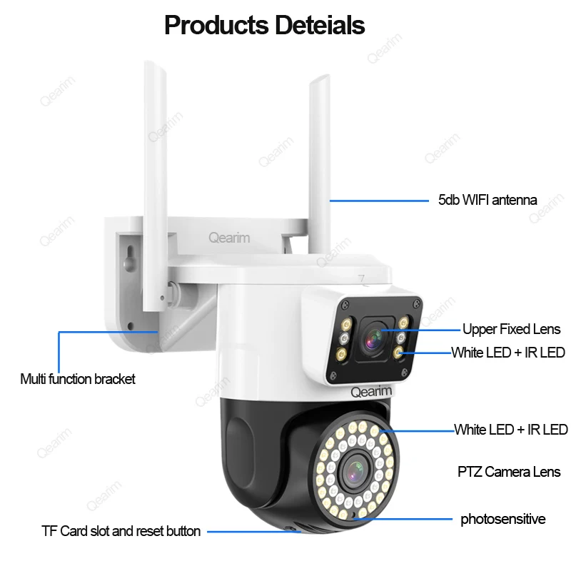Tuya 4MP Smartlife Wireless WiFi Smart Home Video IP PTZ Camera Tuya ...
