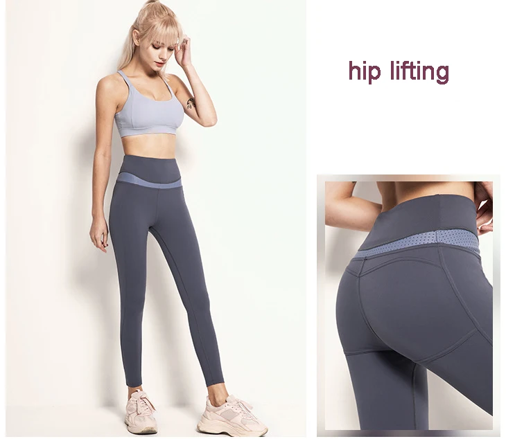 Mulheres Novas Leggings Apertadas Calças De Fitness Yoga Nu Sentimento