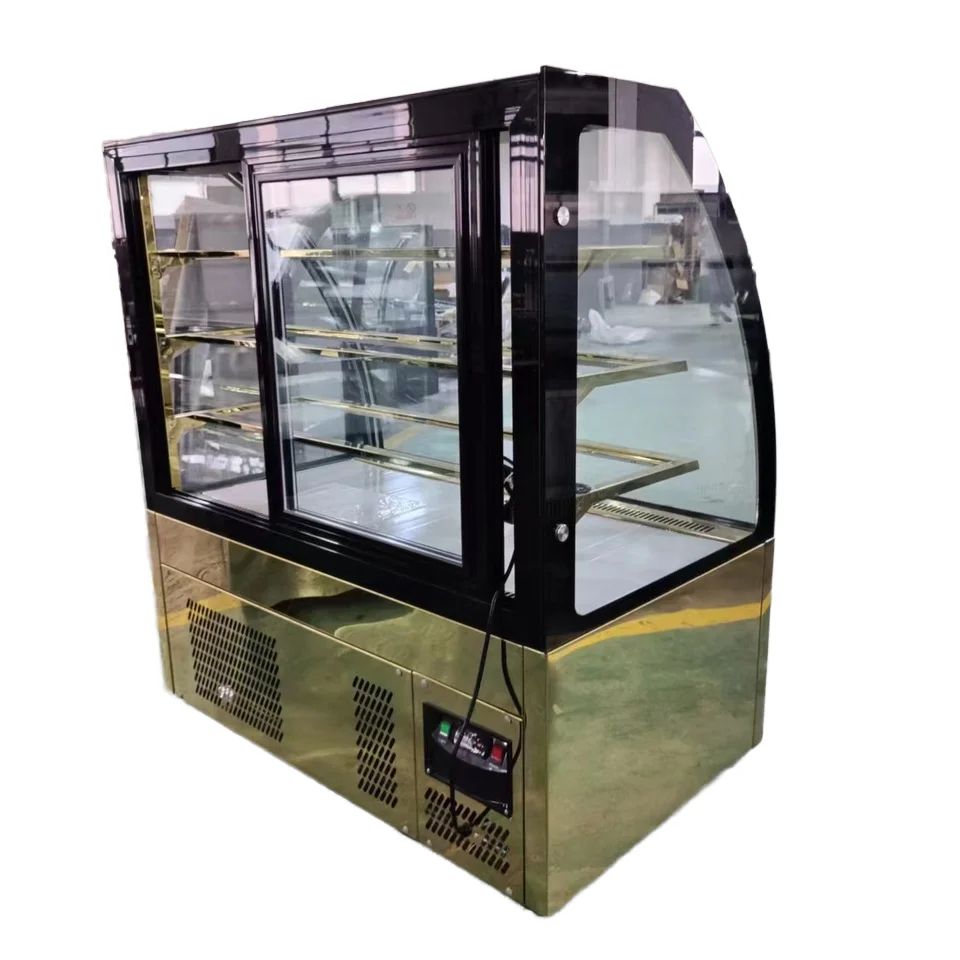 Cake Showcase - Elegant Glass Refrigerator for Bakery