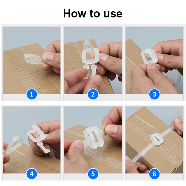 Hand-fit Packing Plastic Strap Clip Strapping Plastic Buckle