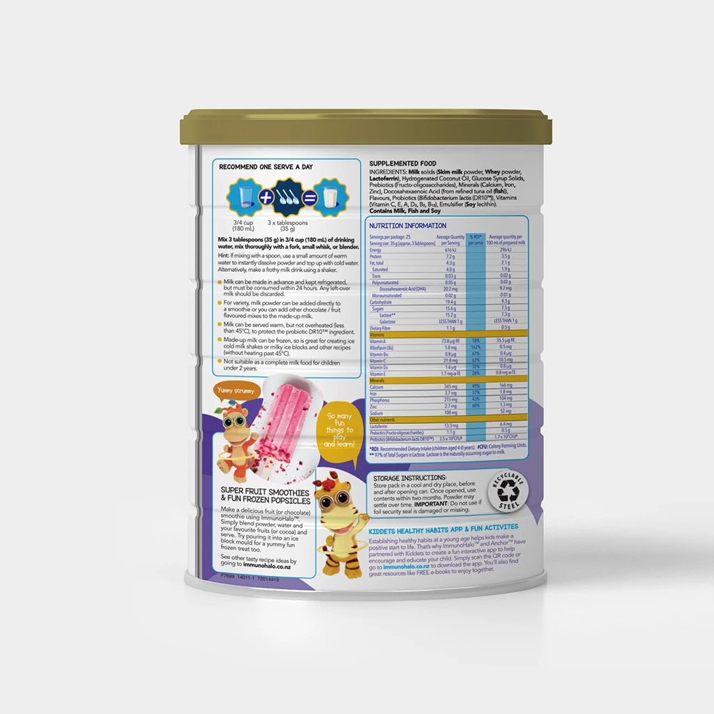 Anchor Immunohalo Fortified Milk Powder Blend 900g Can Lactoferrin ...