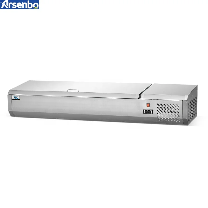 New Commercial Desktop Refrigerator With Stainless Steel Lid Including ...