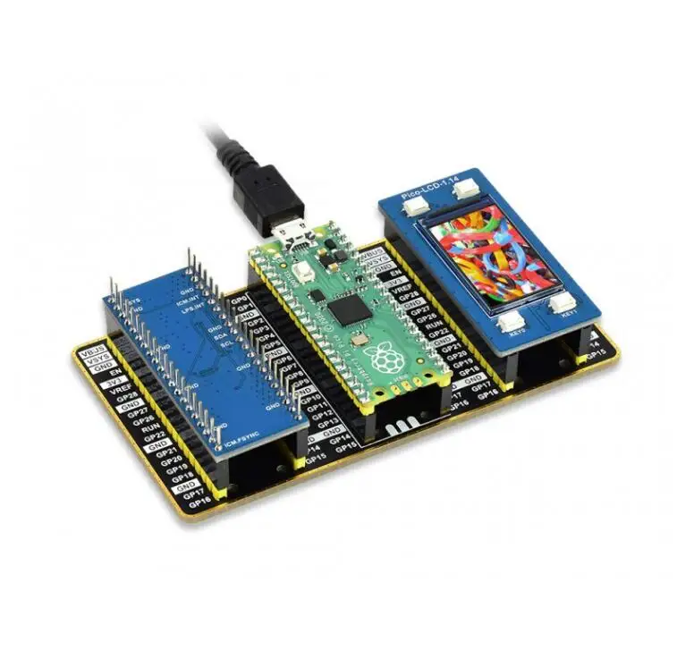 覆盆子pi Pico评测套件 B型 Pico Color Lcd Imu传感器 Gpio扩展器 Buy Raspberry Pi Pico评估板 B型