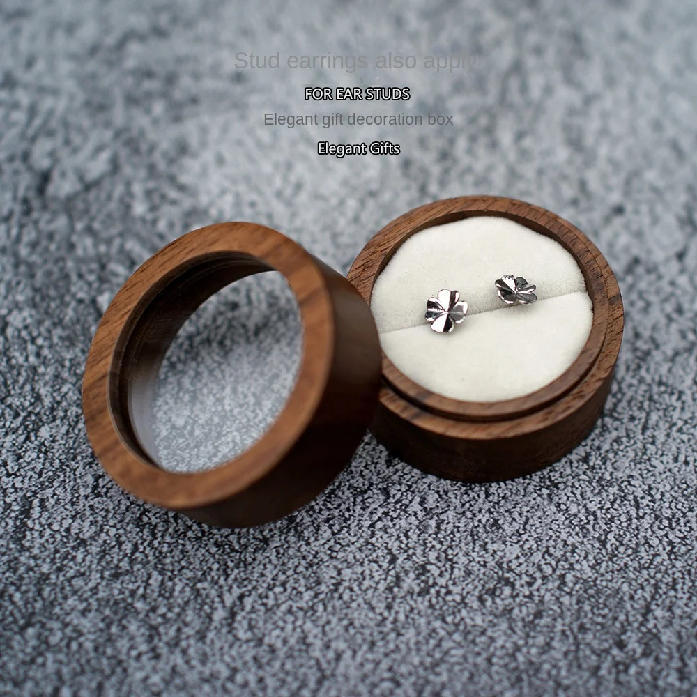 Wedding Proposal Ceremony Diamond Wooden Round Hardwood Engraving ...