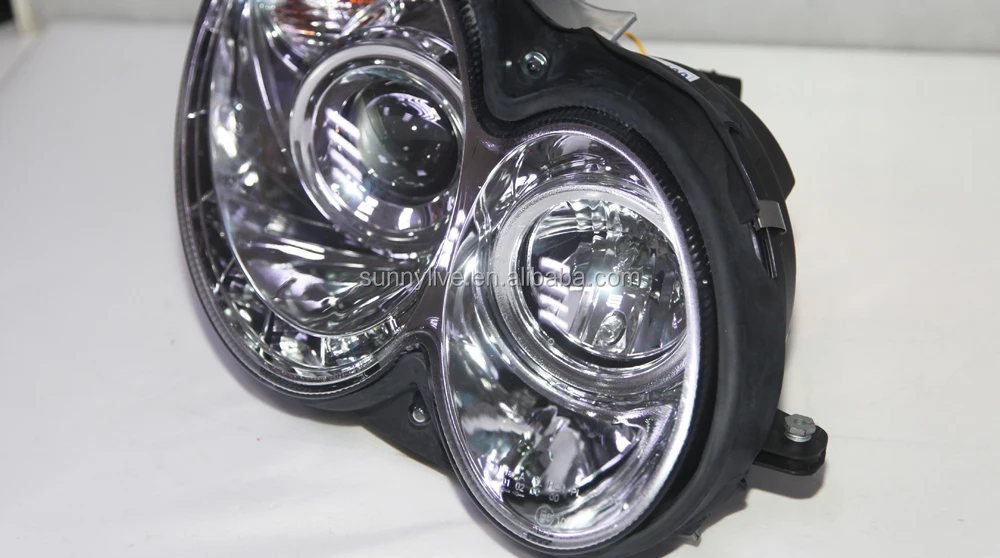 For Mercedes-Benz CLK W209 LED Head Light Non Angel Eyes 2004-2009 SN ...