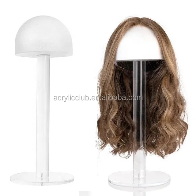 Lucite Wig Head Display Holder - Custom Acrylic Hat Stand for Mannequin ...