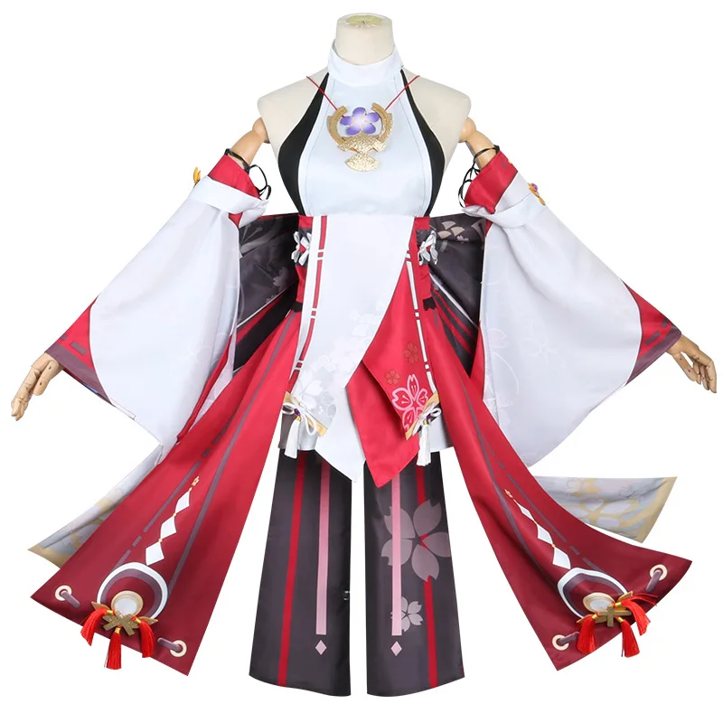 Genshin Impact Yae Miko Guuji Yae Cosplay Costume Kawaii Cos Games ...