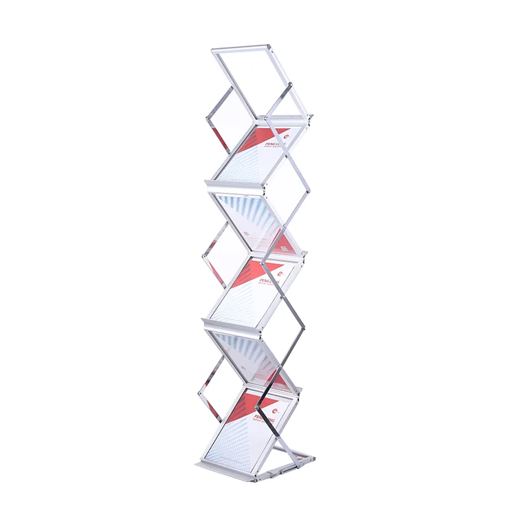 Book Display Stand A4 Size Aluminum Magazine Holder Stand - Buy ...