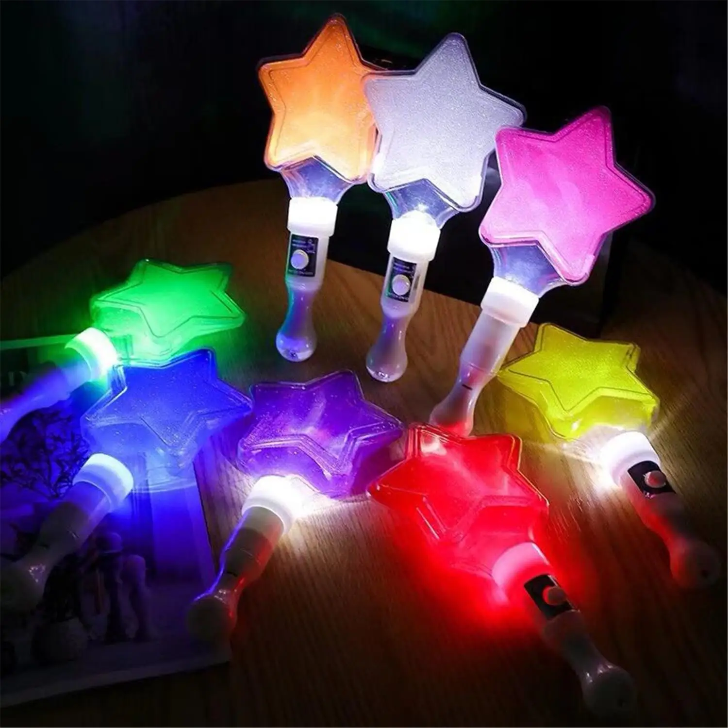 Pentacle Shape Glow Stick Led Flash Music Festival Support - Buy Music ...