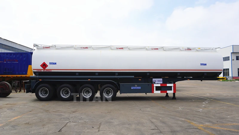 54000 L 4 Axle Stainless Steel Diesel Fuel Tanker Trailer