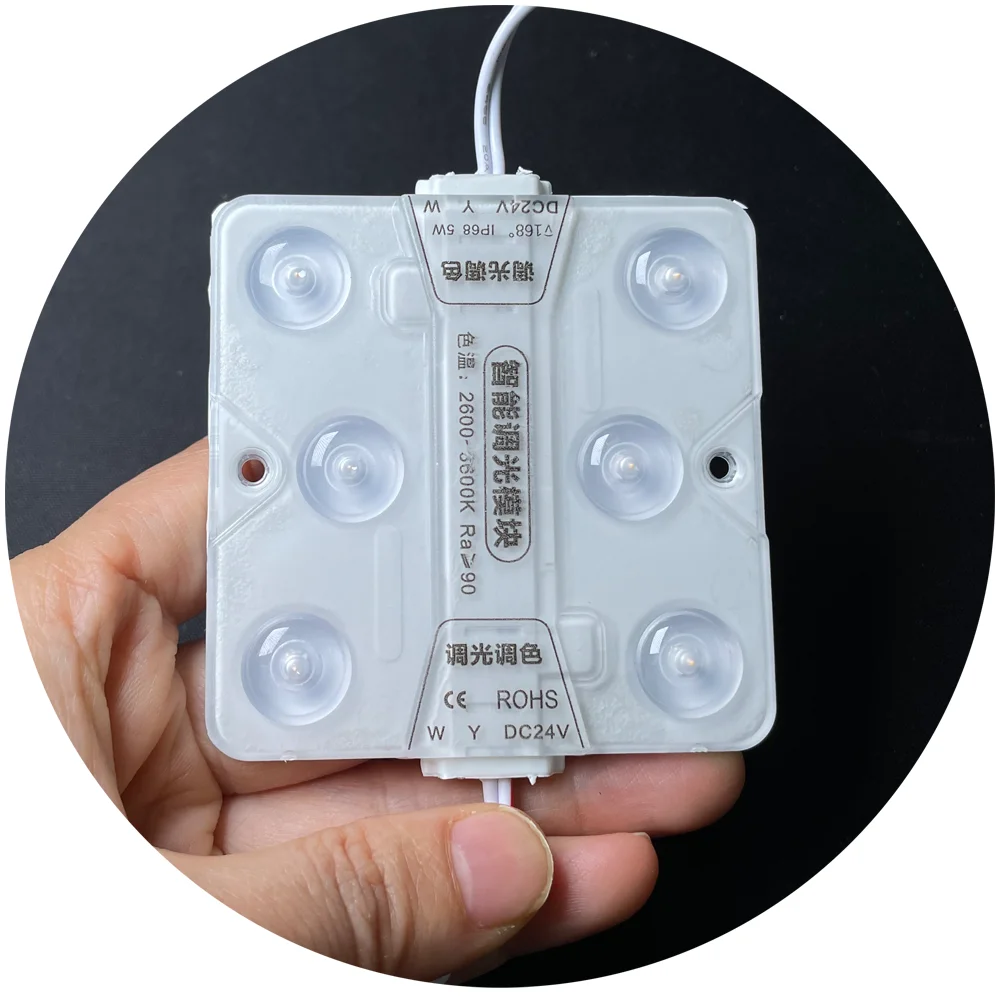 68x68mm Waterproof IP67 Outdoor Lens DC24V 3.6W 300LM 6pcs SMD3030 Led ...