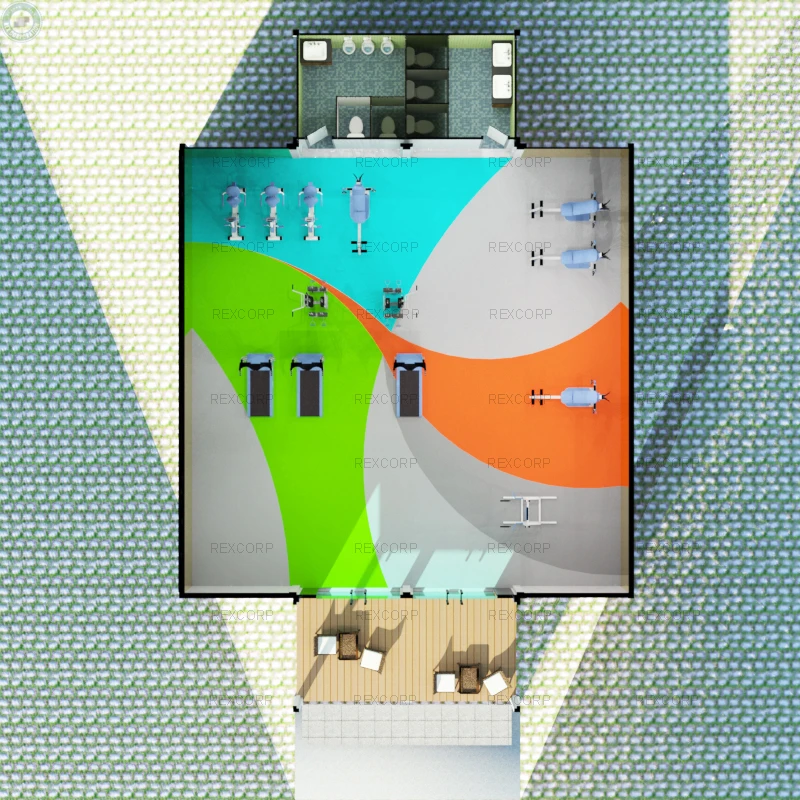 40ft Modular Gymnasium - Fitness Centre in a Container